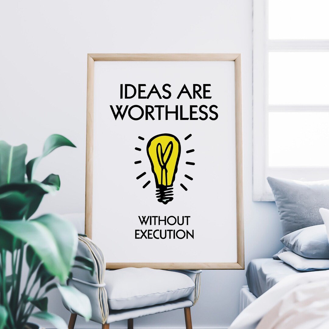 Ideas Without Execution | Monopoly & Business Poster - Etsy