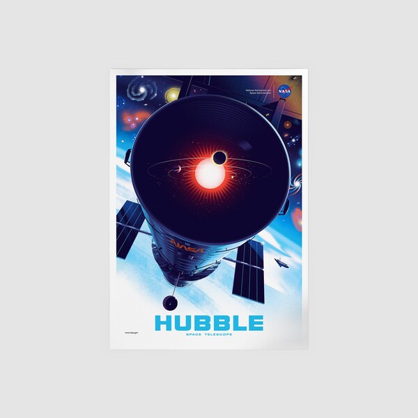 Hubble Space Telescope Poster - Etsy