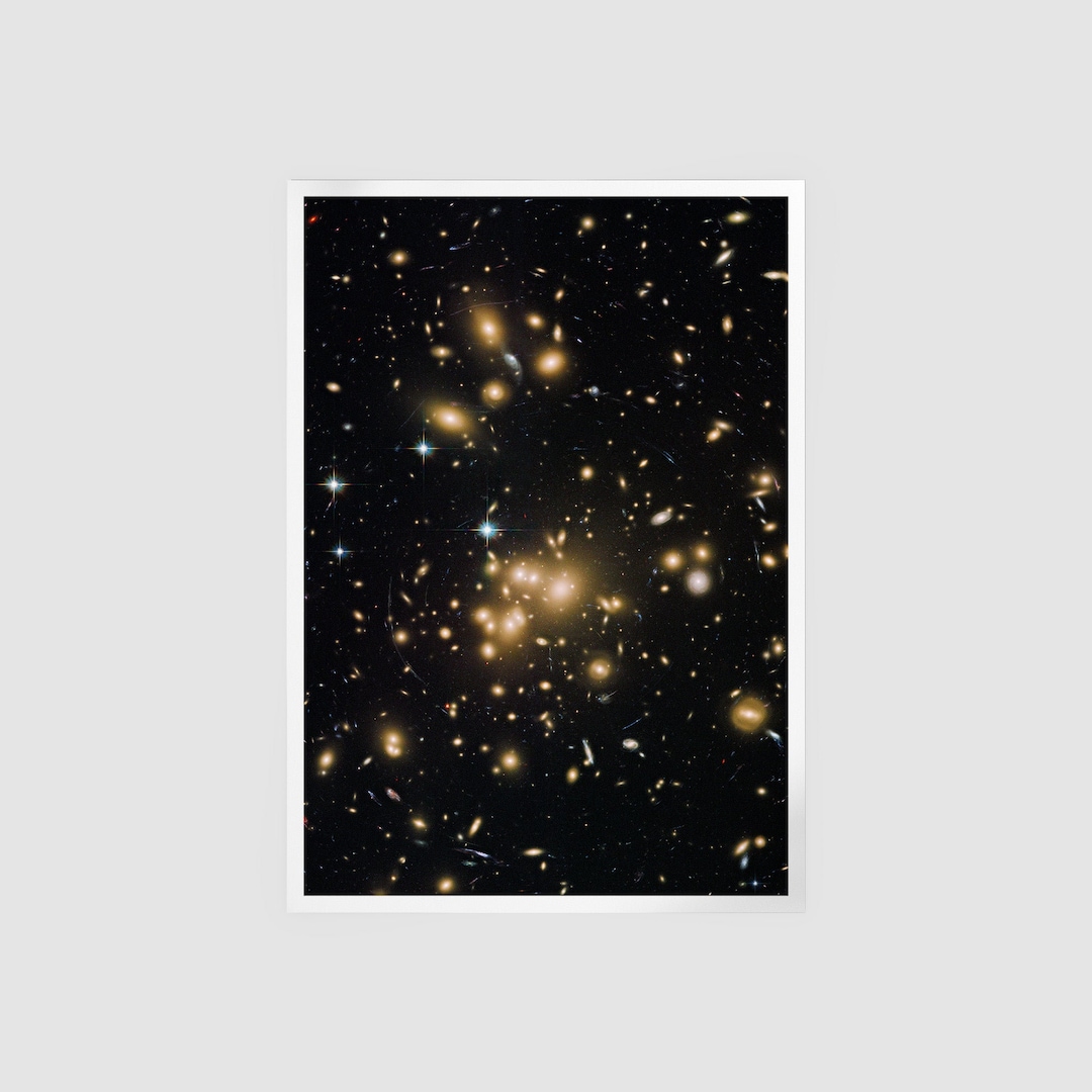 Galaxy Cluster Abell 1689 Poster | Astro Photograpy Poster Print ...