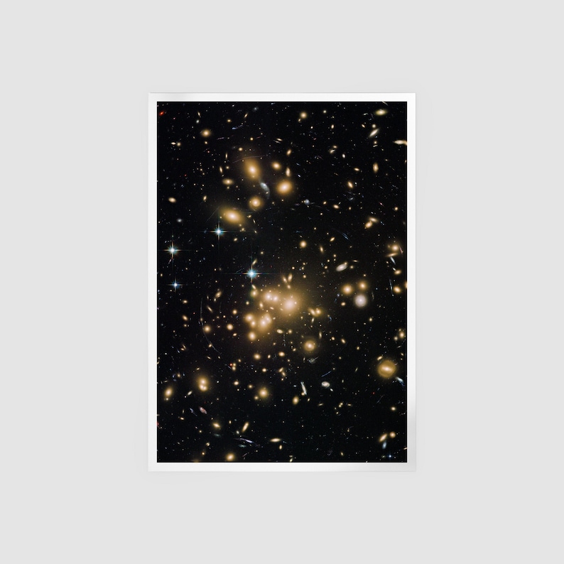 Galaxy Cluster Abell 1689 Poster | Astro Photograpy Poster Print ...