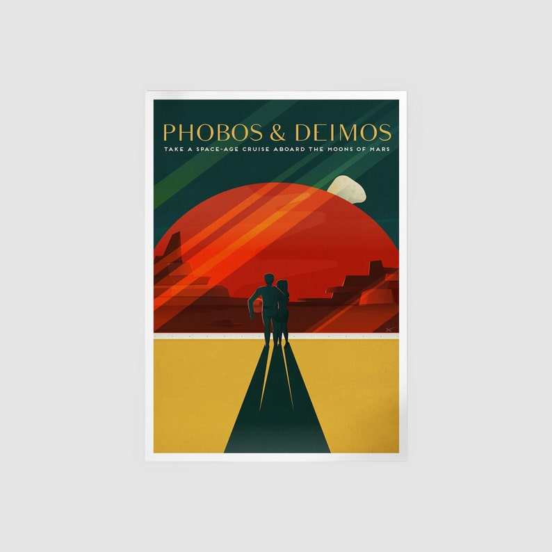 Phobos and Deimos Poster - Etsy