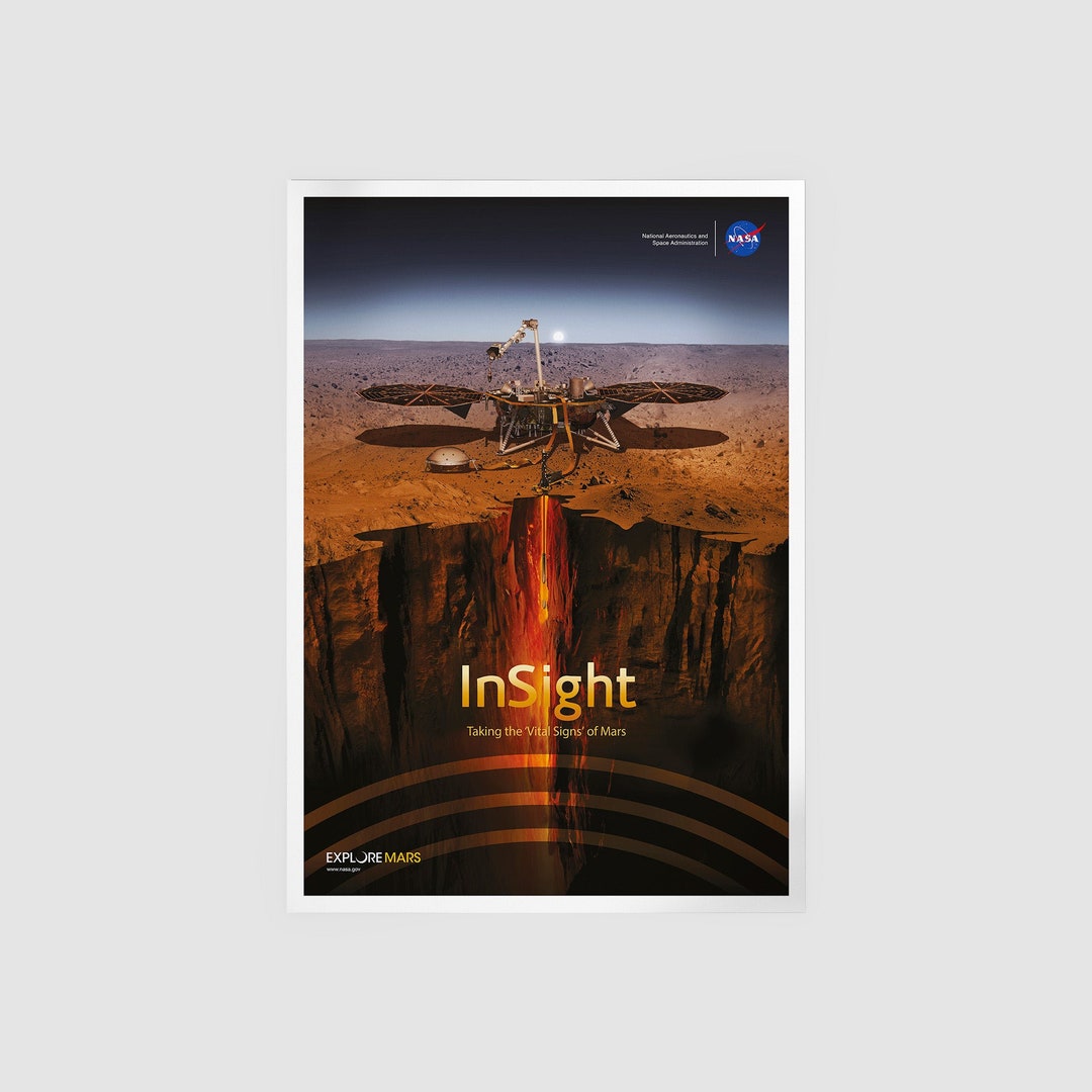Insight the Vital Signs of Mars Poster - Etsy