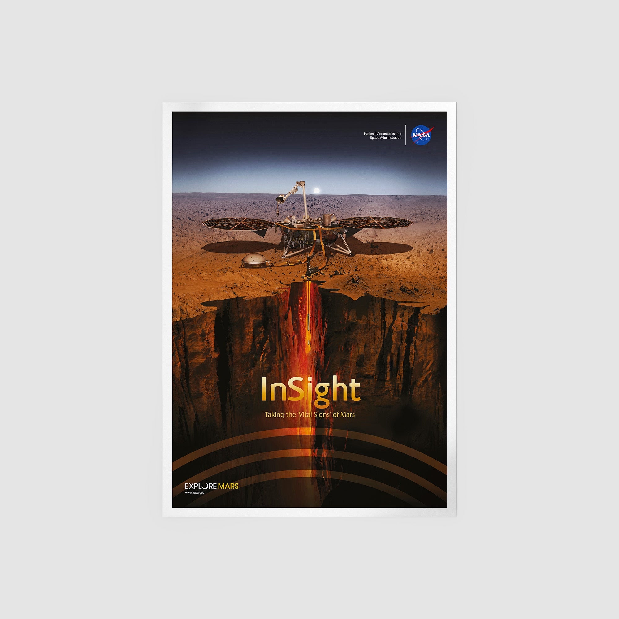 Insight the Vital Signs of Mars Poster - Etsy