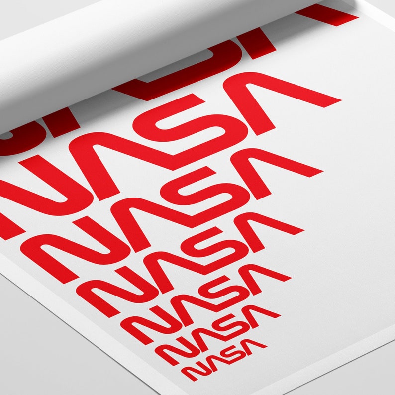 Nasa Worms Logo Poster - Etsy