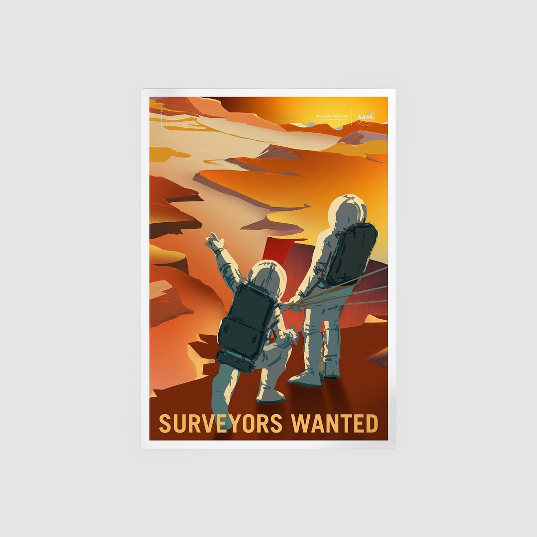 Surveyors on Mars Wanted Poster - Etsy