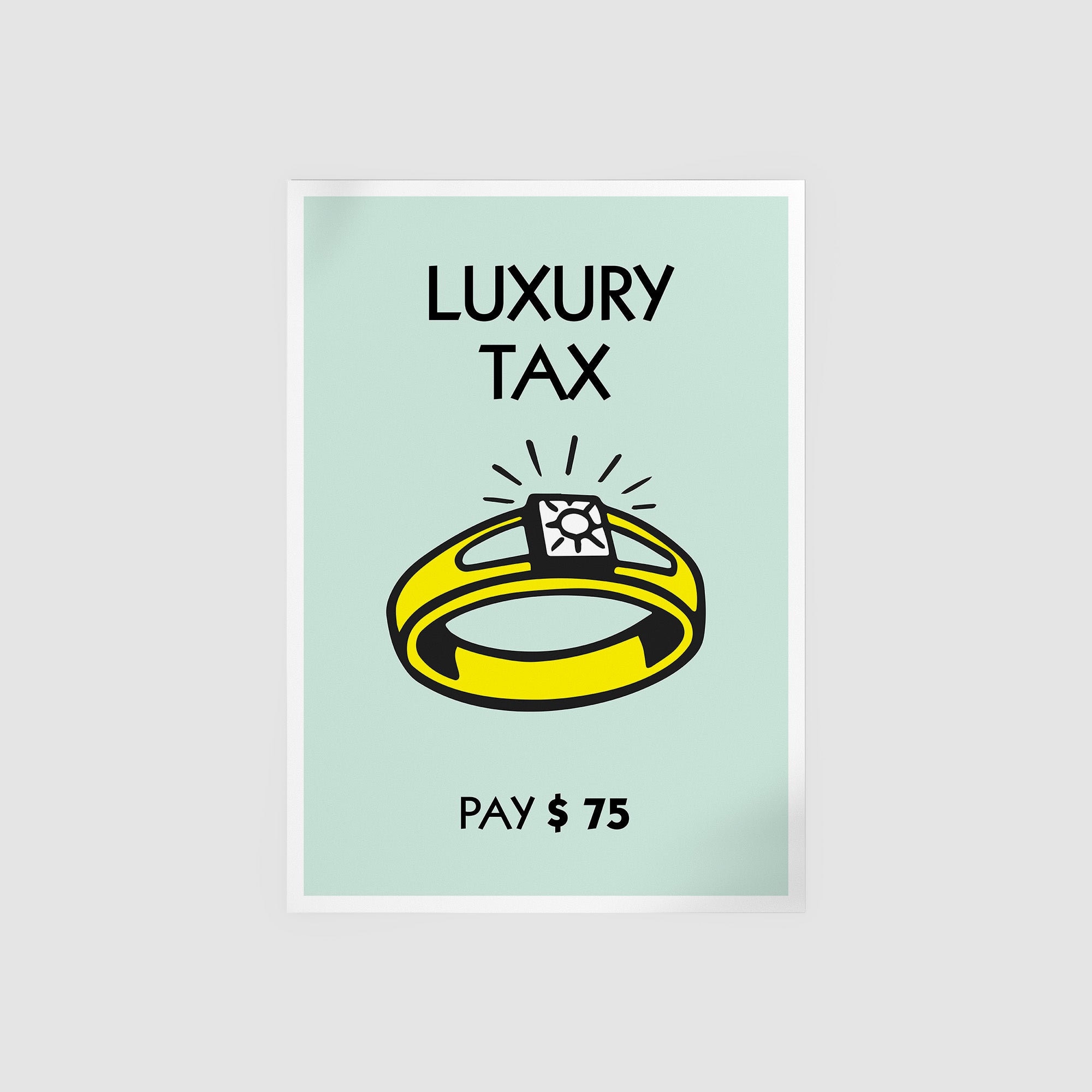 Luxury Tax Monopoly & Business Poster - Etsy