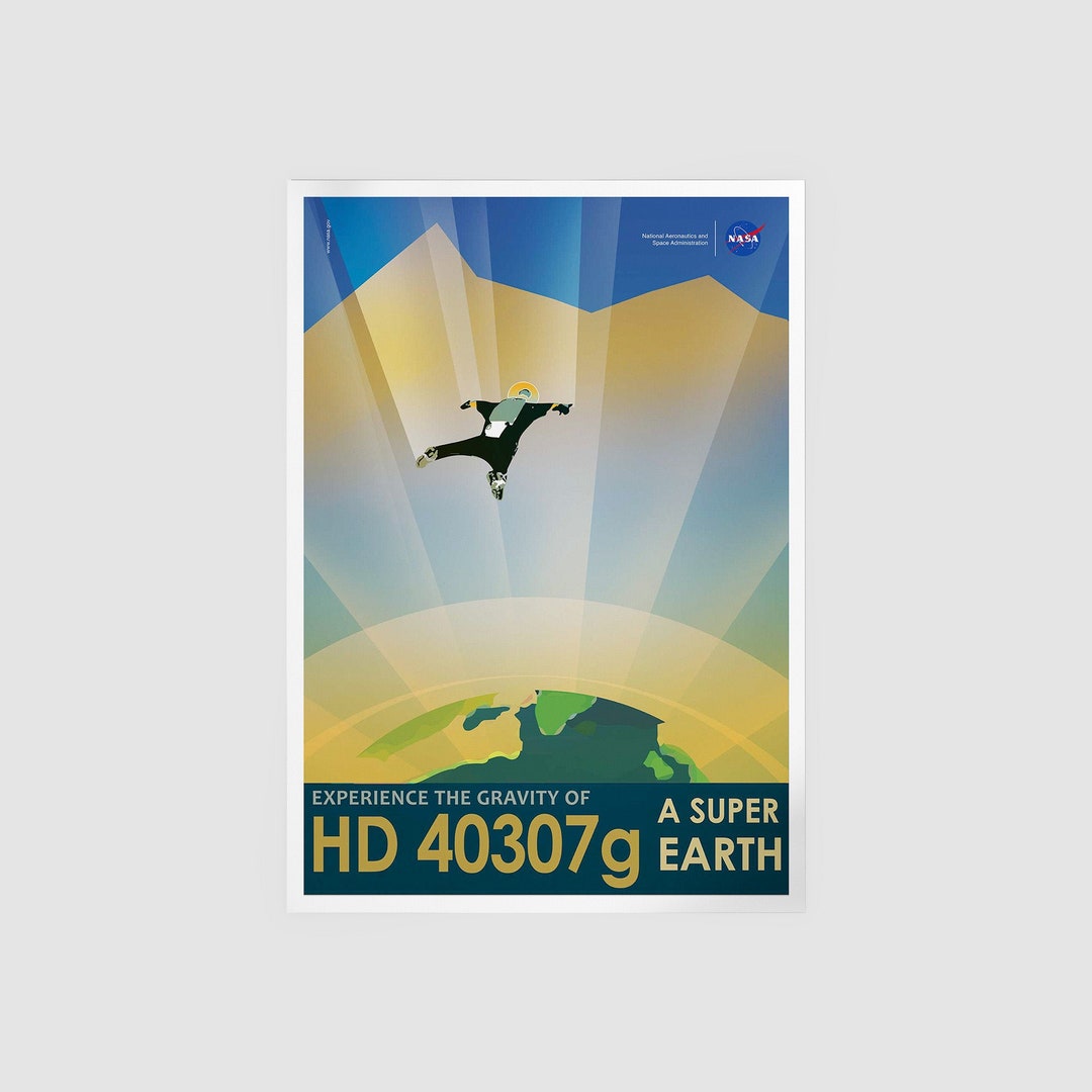Super Earth HD 40307G Poster | Nasa Posters (visions of the Future) - Etsy