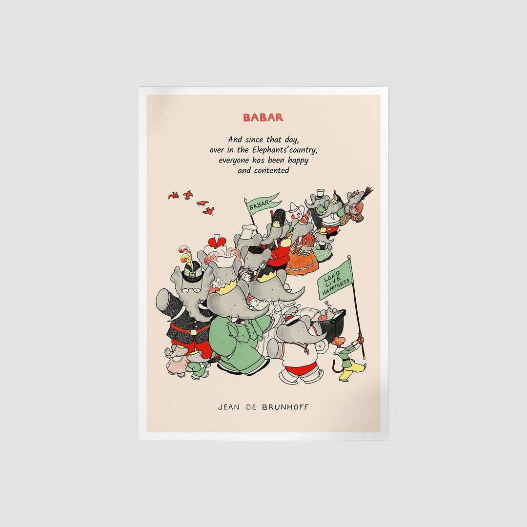 Love Live Happiness Babar Poster - Etsy