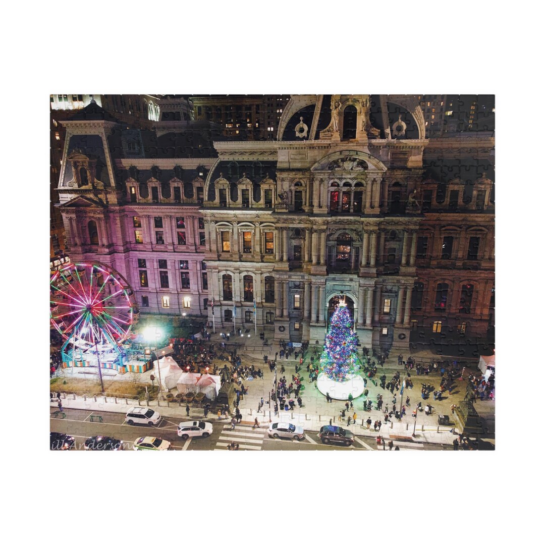 Philly City Hall-idays Puzzle 520 Pieces - Etsy