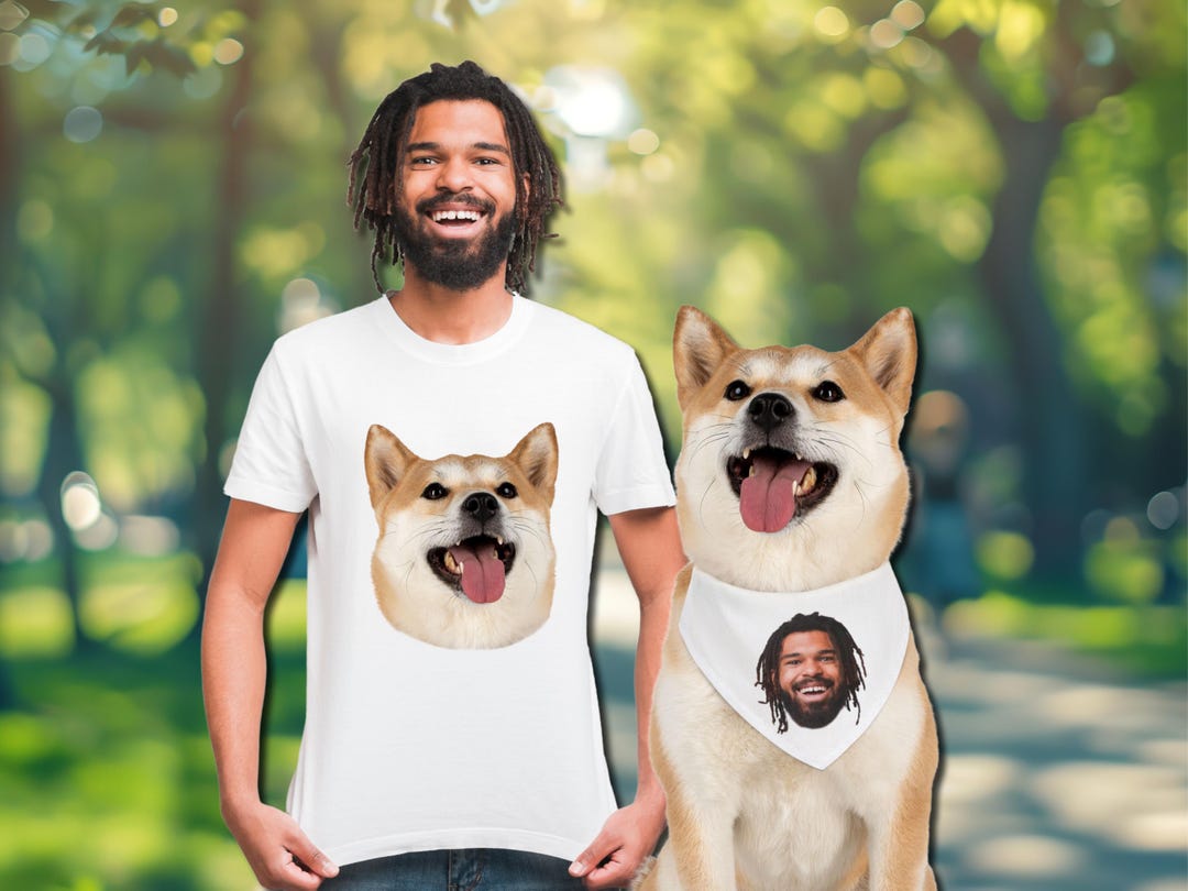 Dog Matching Outfits Dog Mom Shirt With Matching Pet Bandana Dog Dad ...