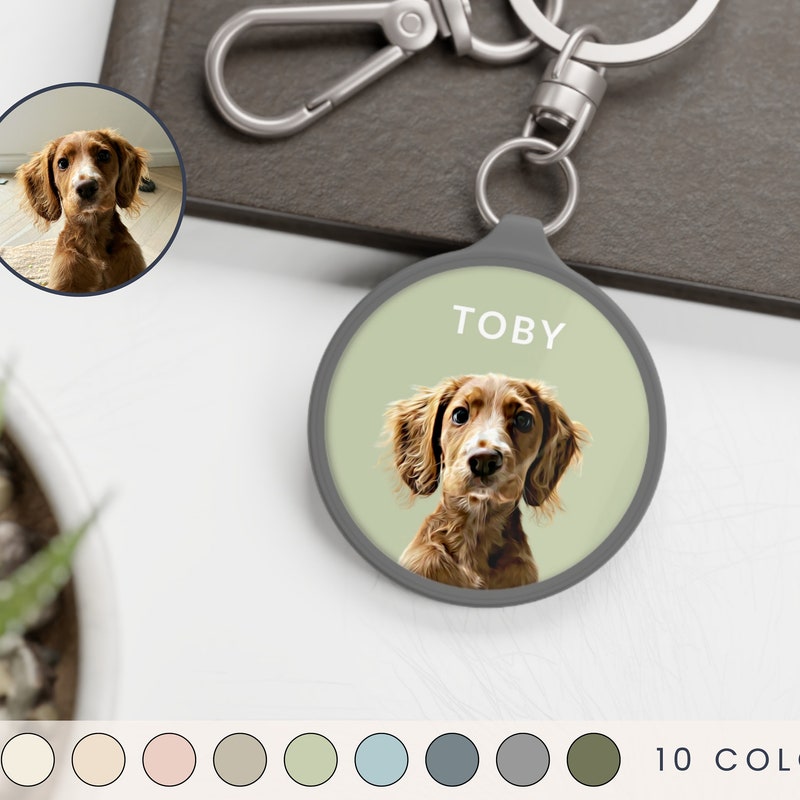 Custom Dog Keychain - Etsy
