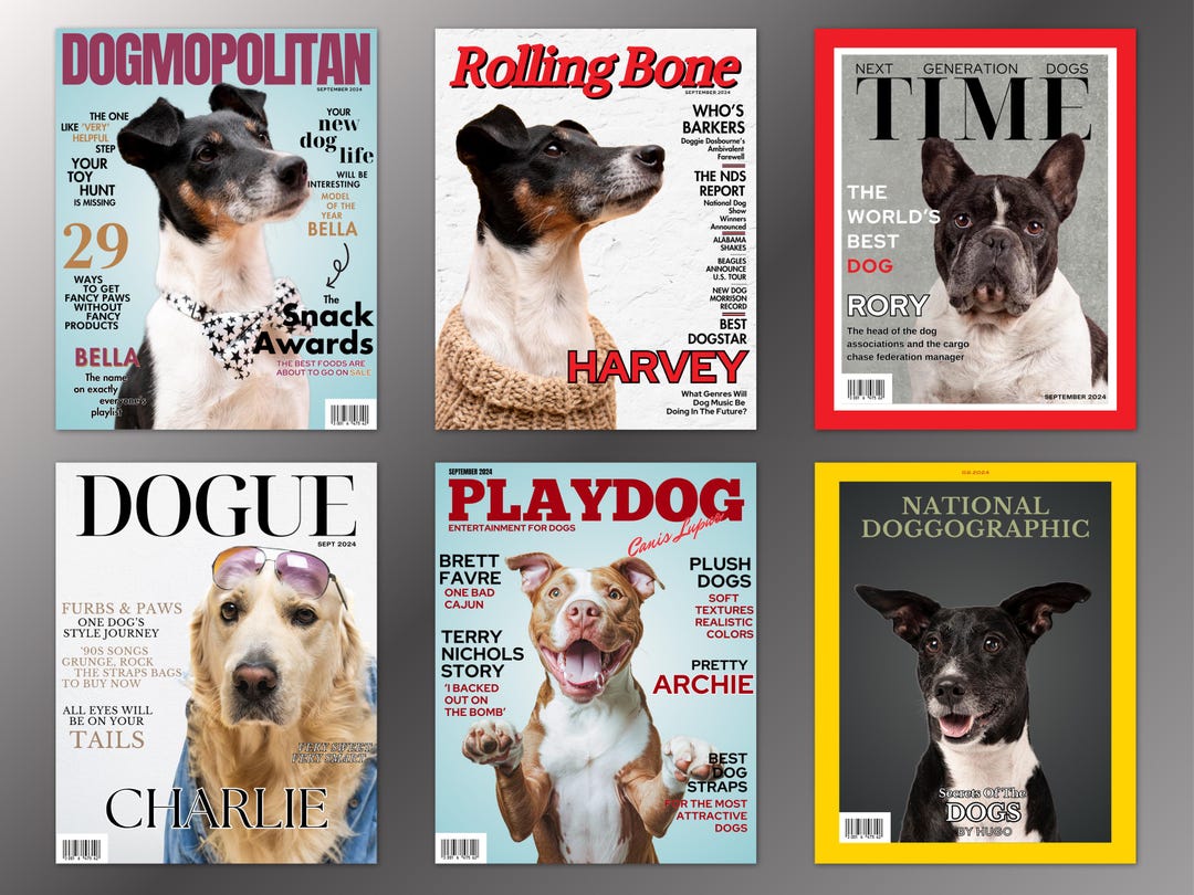 Personalized Dog Prints, Pet Magazine Covers, Pet Portraits, Custom Pet ...