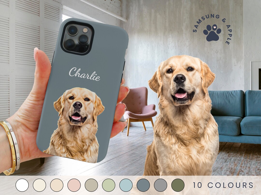 Custom Pet Phone Case Using Pet Photo + Name Custom Dog Phone Case Custom Cat Phone Case ...