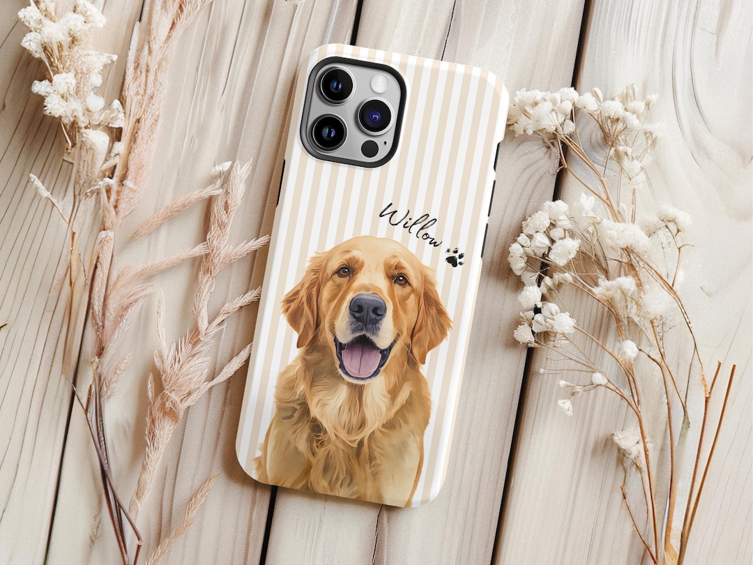 Custom Pet Phone Case Using Pet Photo + Name Custom Dog Phone Case ...