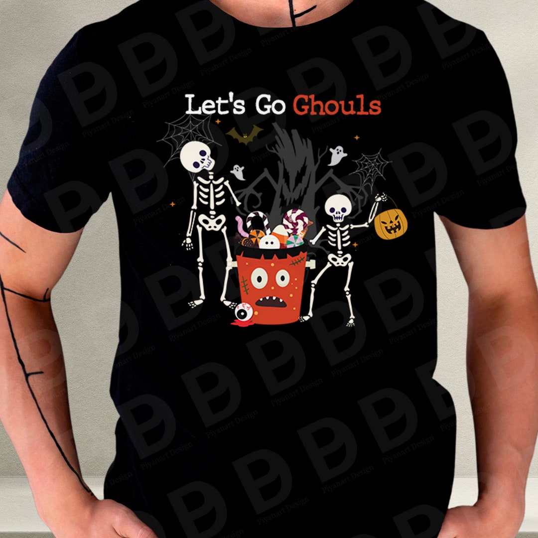 Let's Go Ghouls PNG, Skeleton Halloween Night Party, Funny Halloween ...