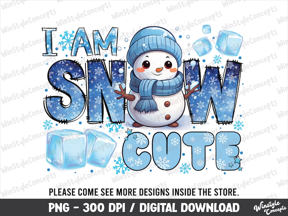I Am Snow Cute Png, Christmas Png, Western Png, Snow Png, Winter Season ...