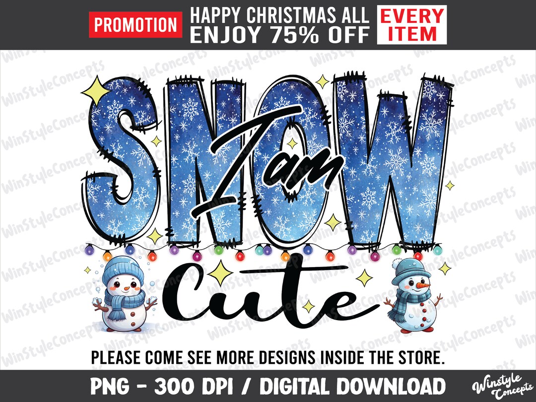 I Am Snow Cute Png Snow Png Winter Season Png Ice Cubes - Etsy