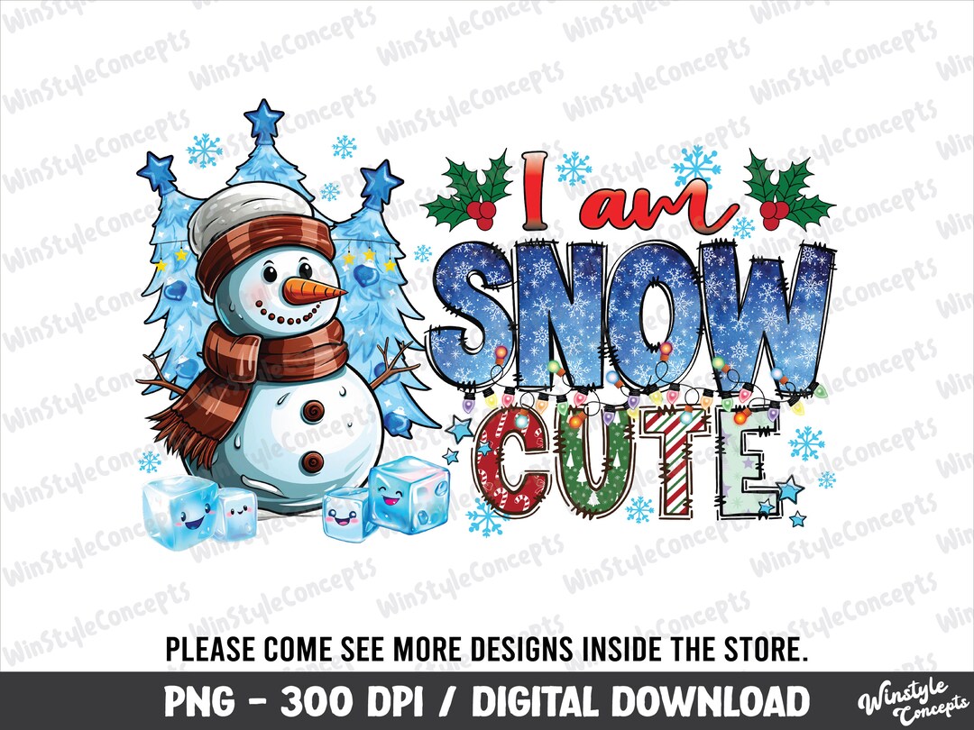 I Am Snow Cute Png, Winter Season Png, Christmas Png, Ice Cubes Png ...