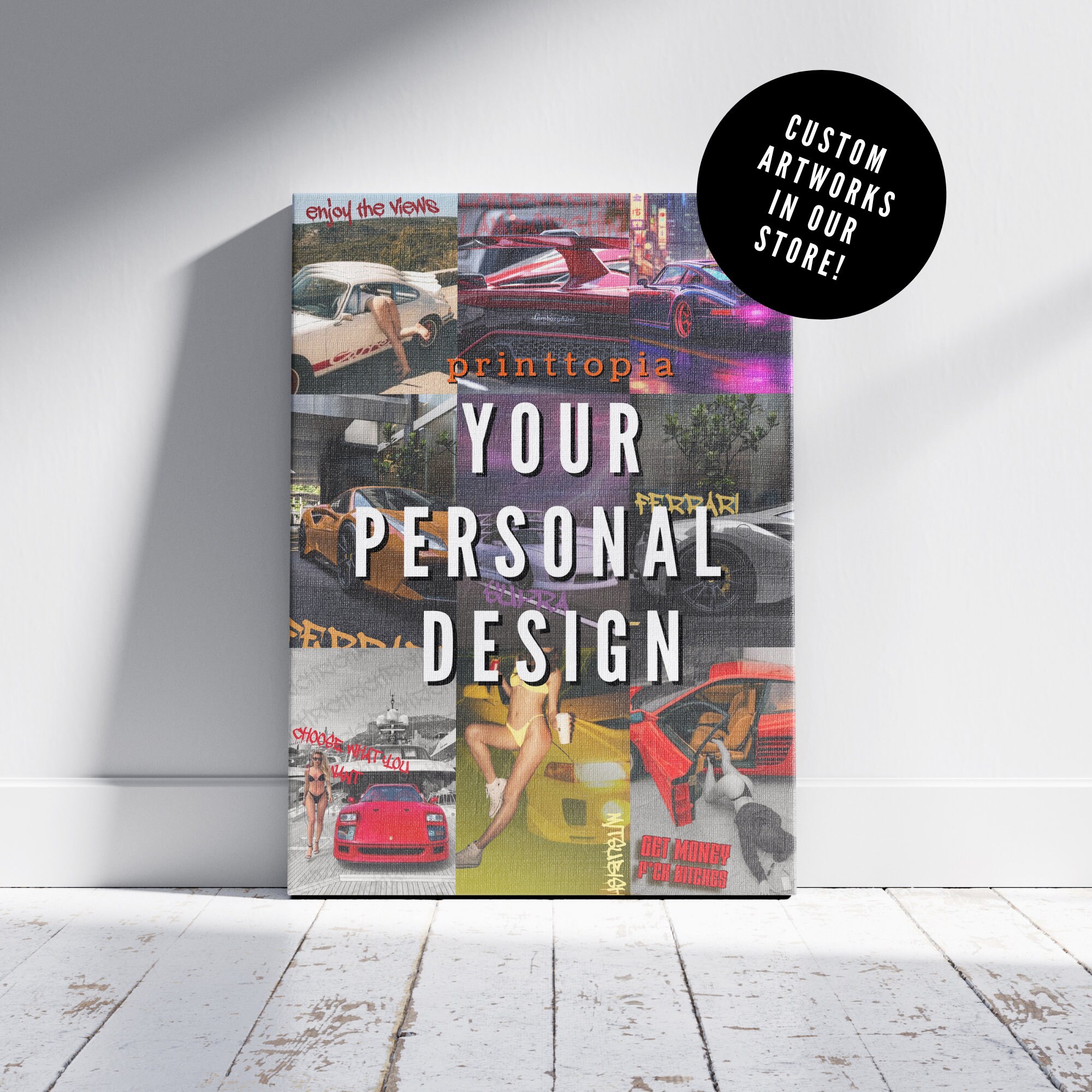 BMW M2 Wall Picture Female Model Stylish Wall Decoration - Etsy