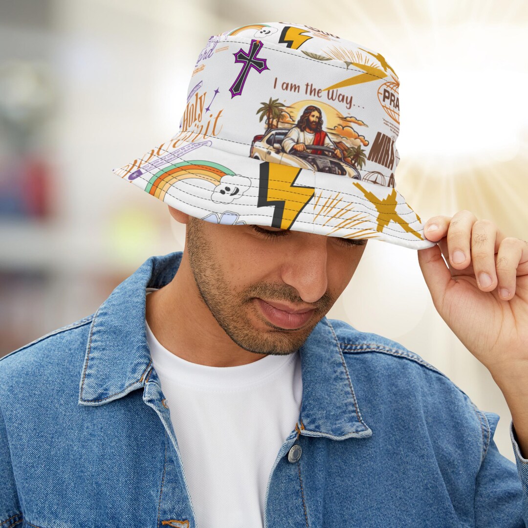 Faith-inspired Bucket Hat, Funny Christian Bucket Hat, Religious Summer ...
