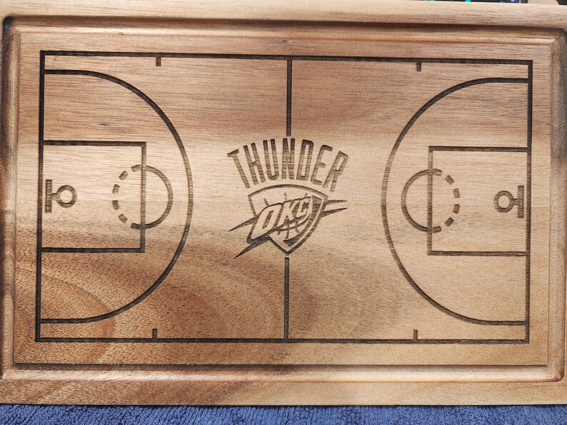 Custom Basketball Court Cutting Board: Personalized Kitchen Gift for ...