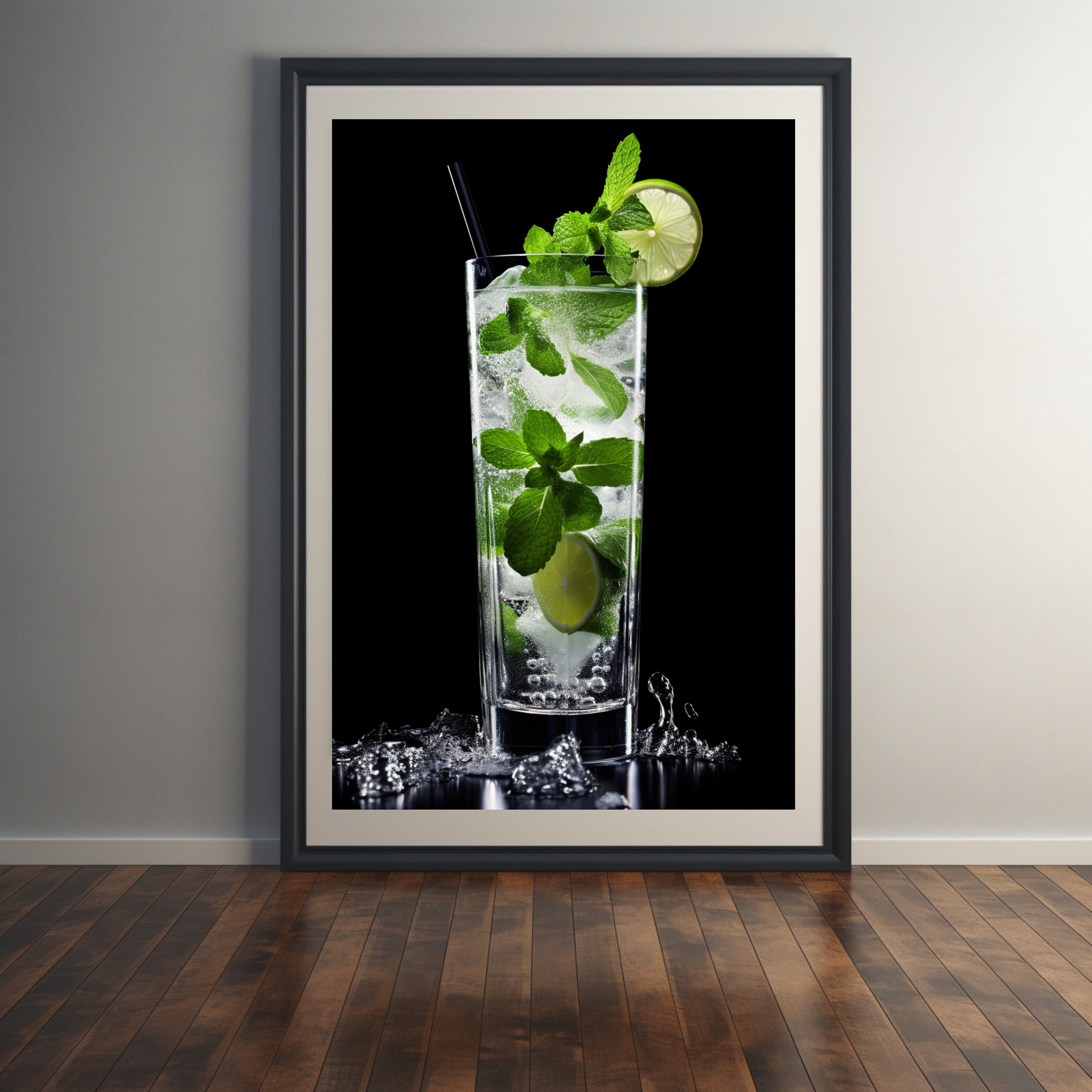 PRINTABLE Mojito Wall Art, Mojito Cocktail, Wall Art Mancave, Mojito ...