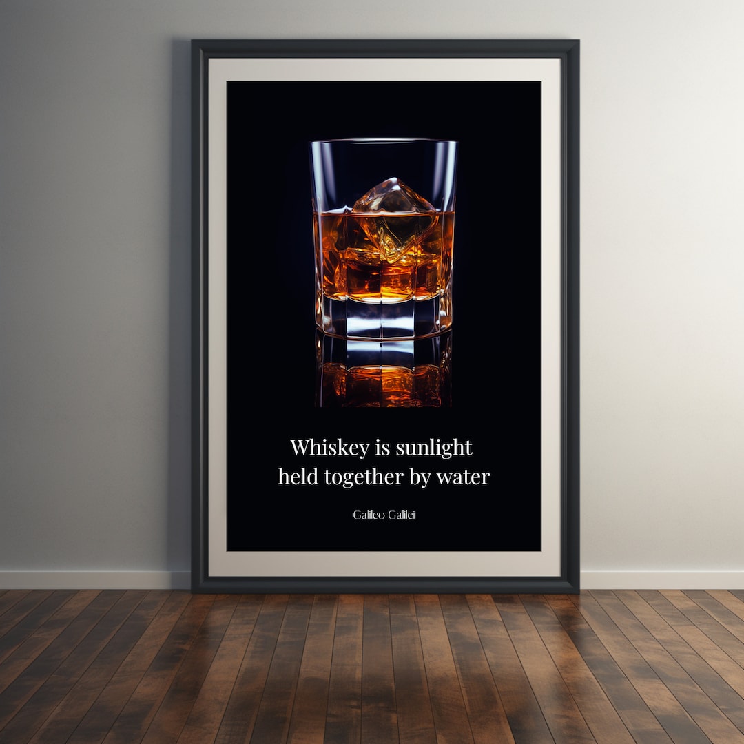 PRINTABLE Whiskey Wall Art, Whiskey, Wall Art Mancave, Bourbon, Whisky ...
