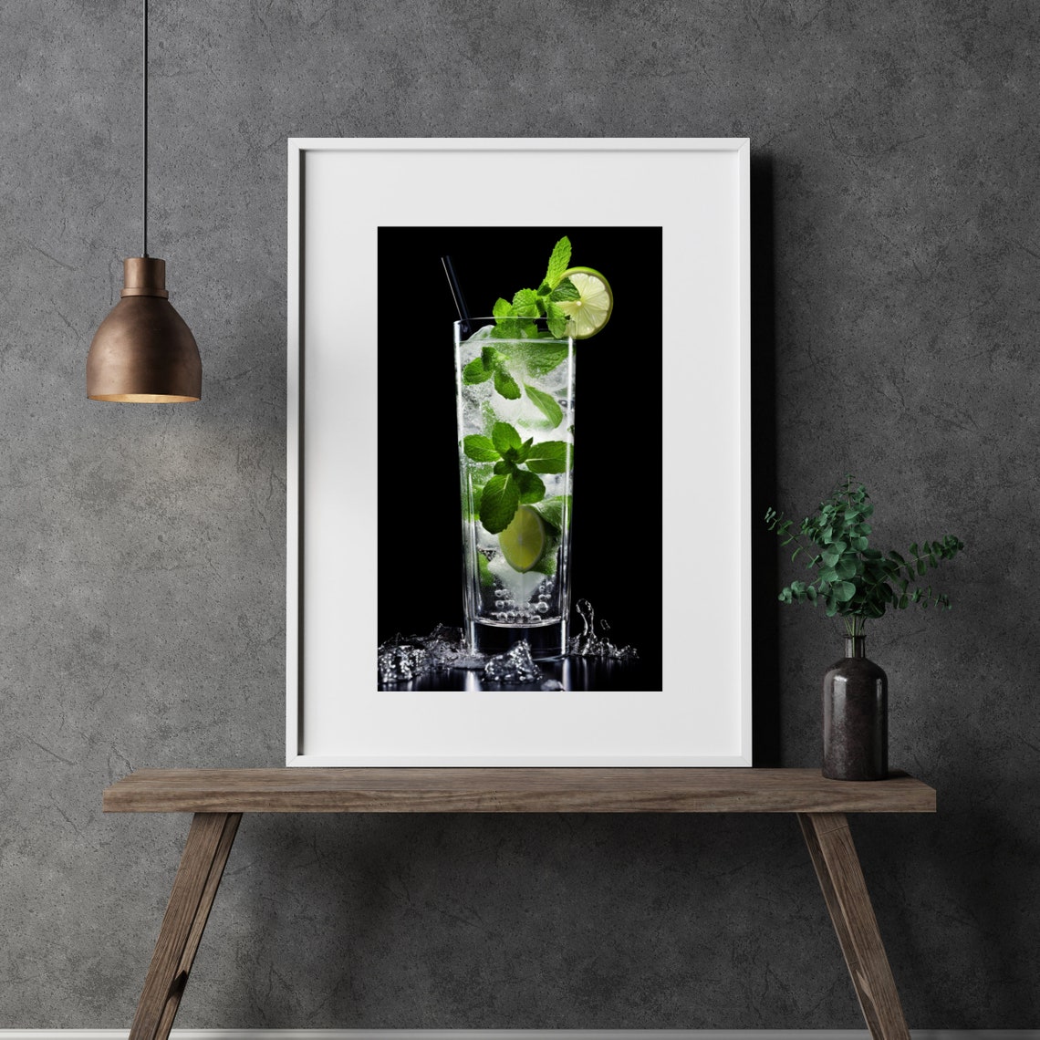 PRINTABLE Mojito Wall Art, Mojito Cocktail, Wall Art Mancave, Mojito ...