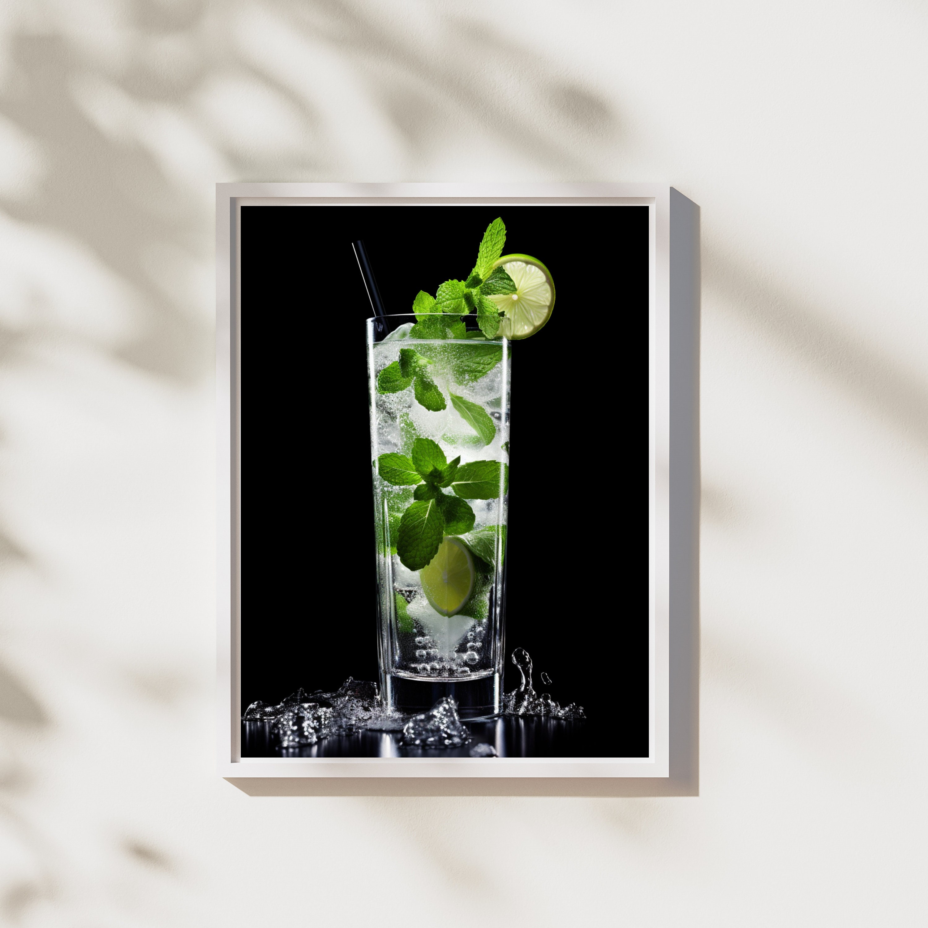 PRINTABLE Mojito Wall Art, Mojito Cocktail, Wall Art Mancave, Mojito ...