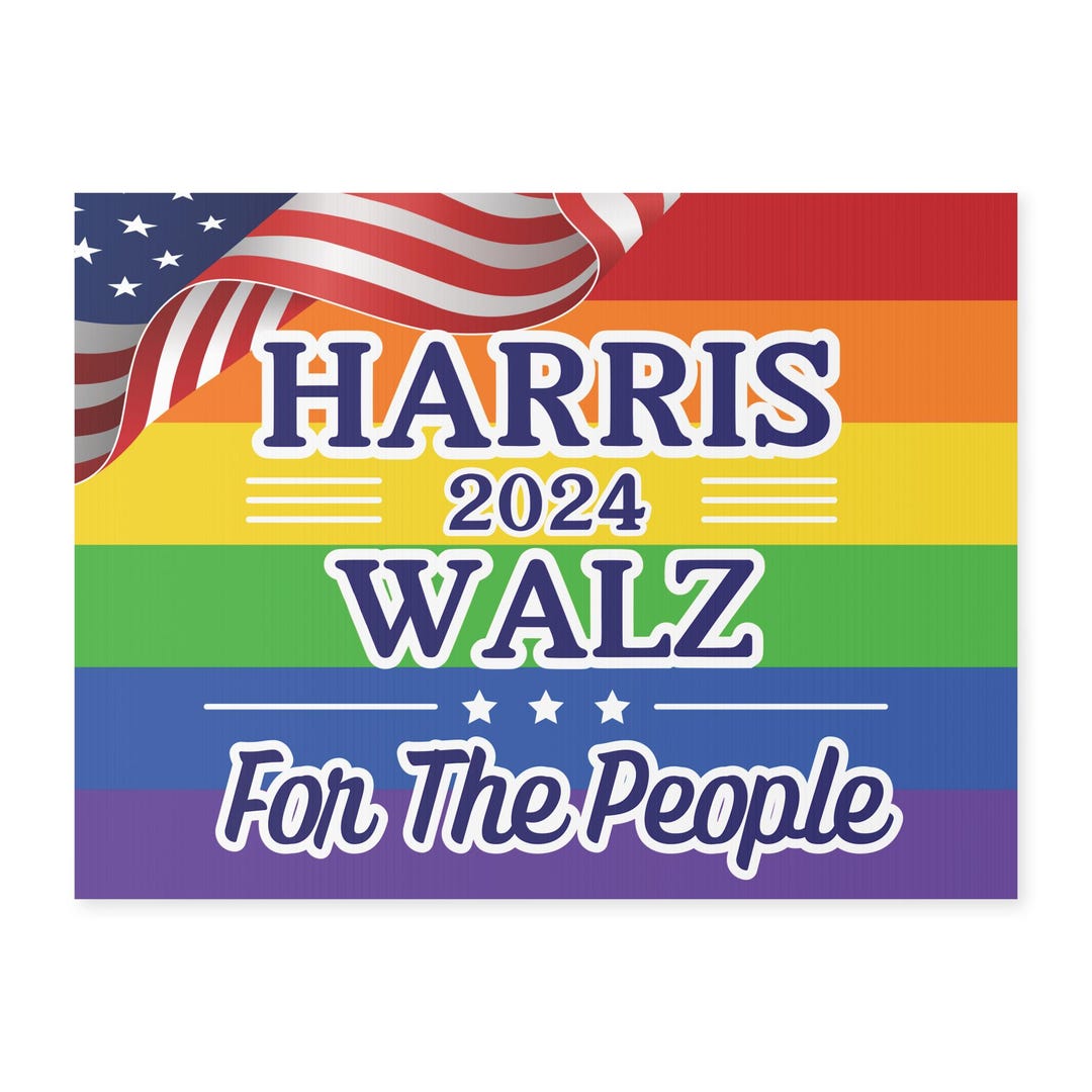 Kamala Harris Yard Sign Joy Harris Walz President Sign for the People ...
