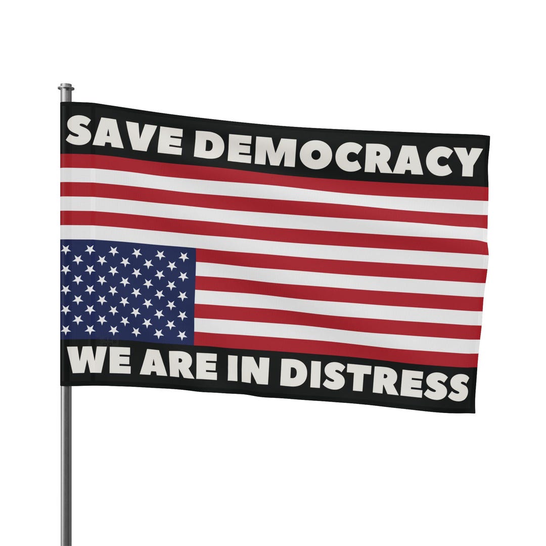 American Flag We Are in Distress Custom Flag Political House Flag USA ...