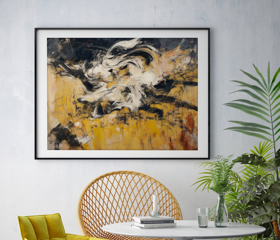 Modern Abstract Painting, Chimera, Beautiful Vibrant Printable Artwork ...