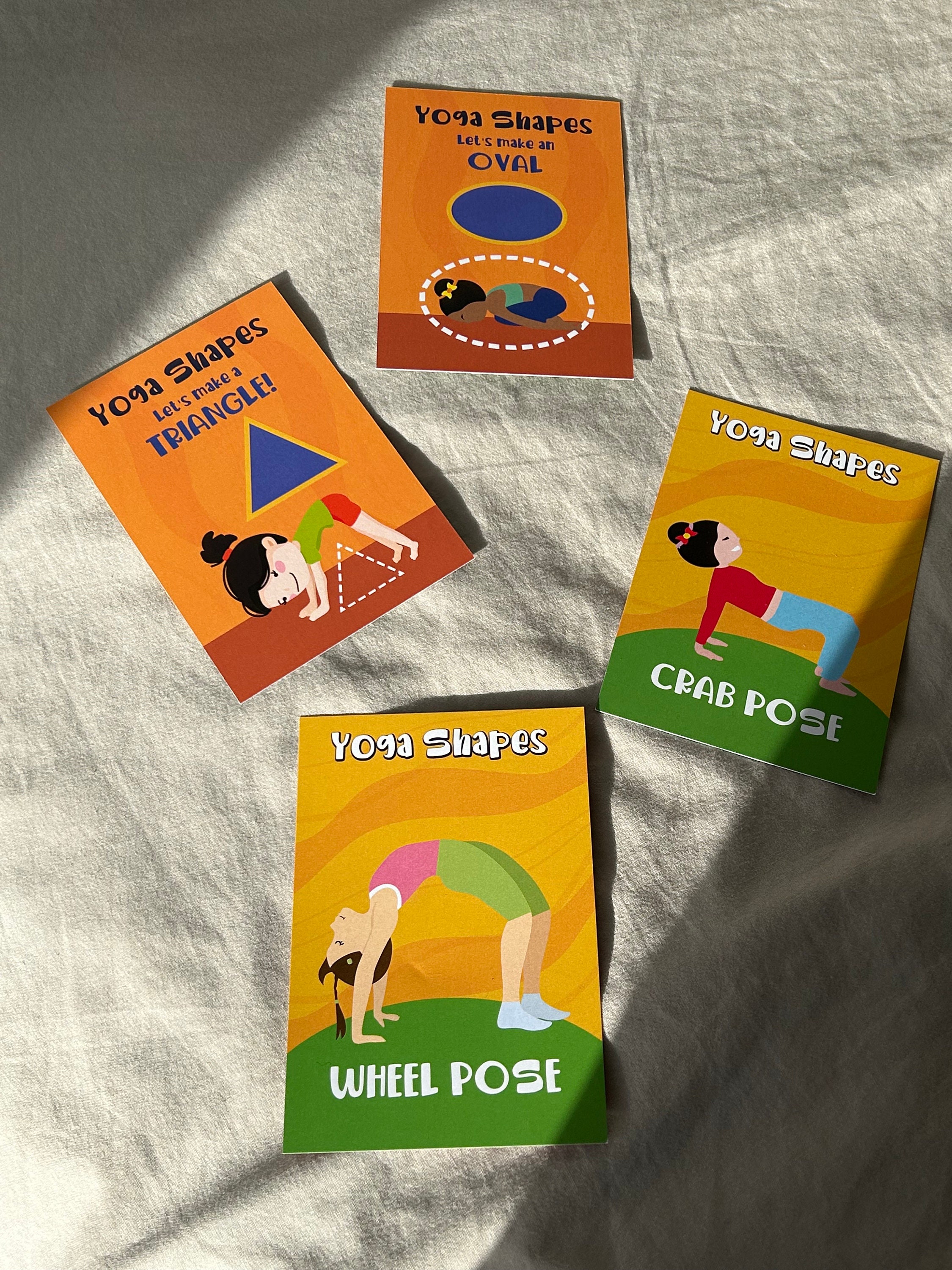 Kids Yoga Poses, Yoga Shapes, Preschool Math, Montessori Math, Kids ...