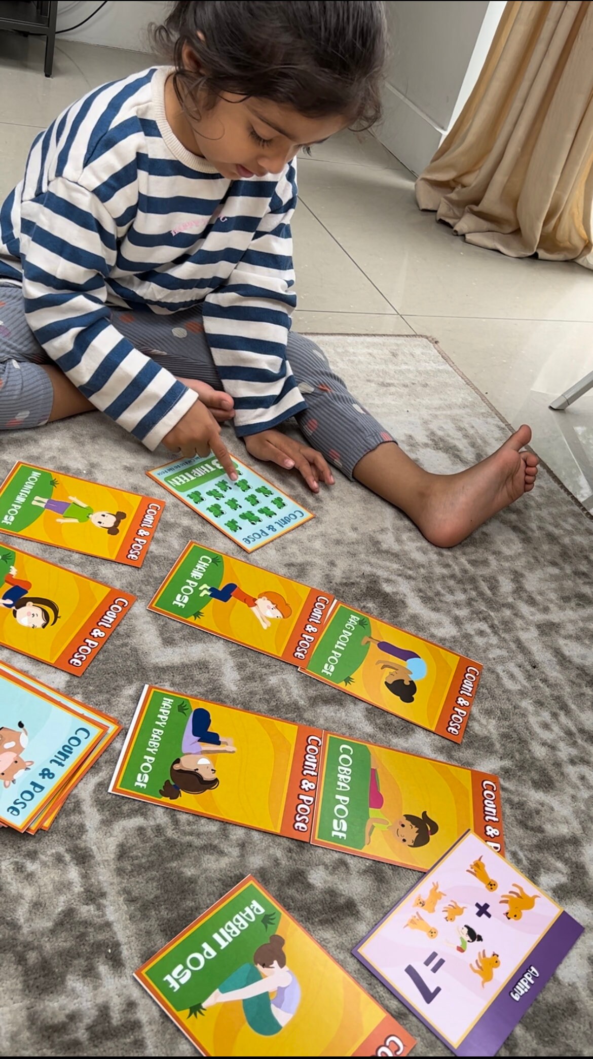 Kids Yoga Poses, Counting Practice Printable, Preschool Math, Yoga ...