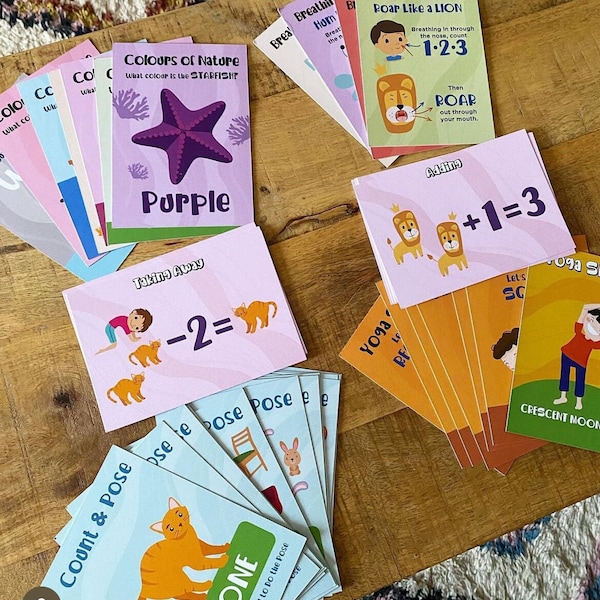Yoga Cards for Kids - Etsy