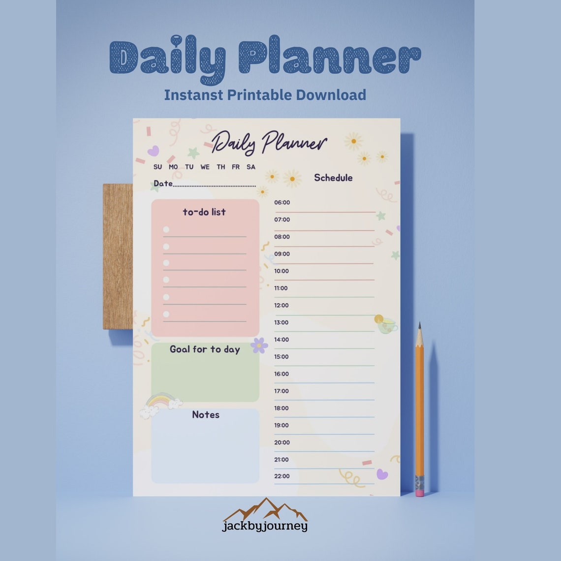 24 Hour Planner,24 Hour Daily Planner Printable,daily Planner Printable ...