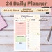 24 Hour Planner,24 Hour Daily Planner Printable,daily Planner Printable ...