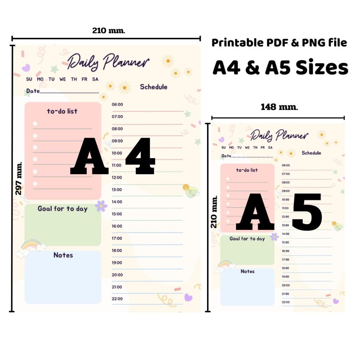 24 Hour Planner,24 Hour Daily Planner Printable,daily Planner Printable ...