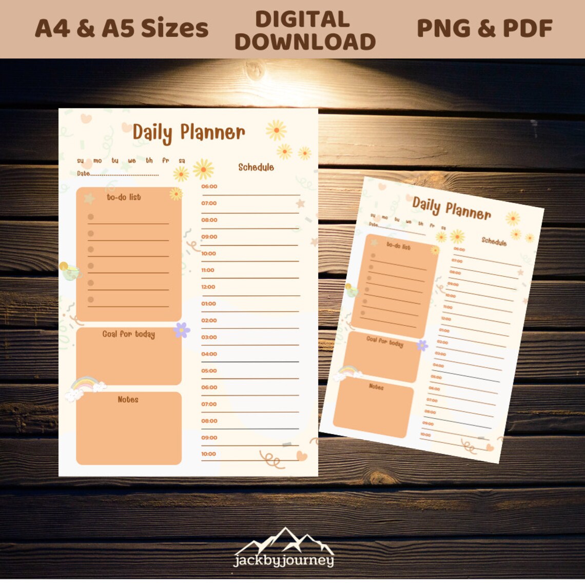 24 Hour Planner,24 Hour Daily Planner Printable,daily Planner Printable ...