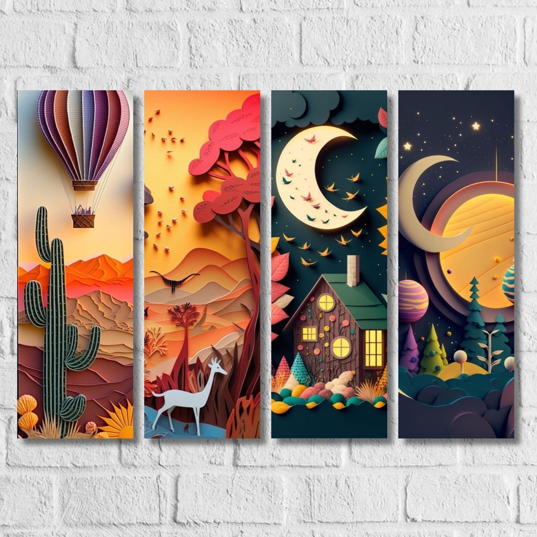 Origami Bookmark Printable Bookmarks Printable Reading Gift Digital ...