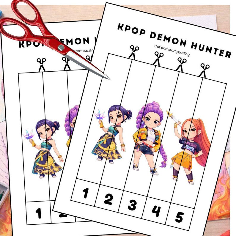 Kpop Demon Hunters Activity Book | Preschool Workbook, 80 Pages ...