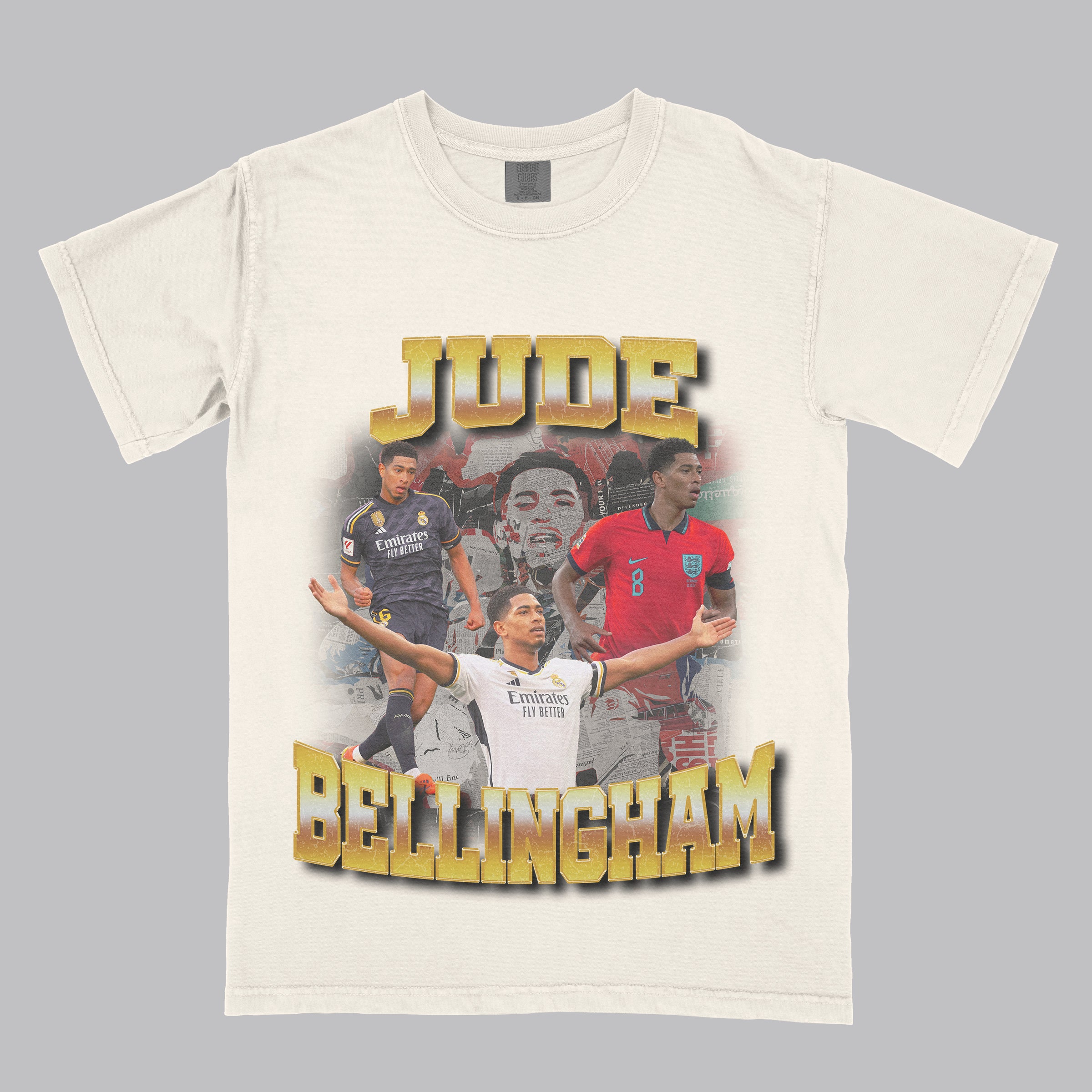 Jude Bellingham Vintage Shirt, Retro Football Shirt, Vintage Soccer ...