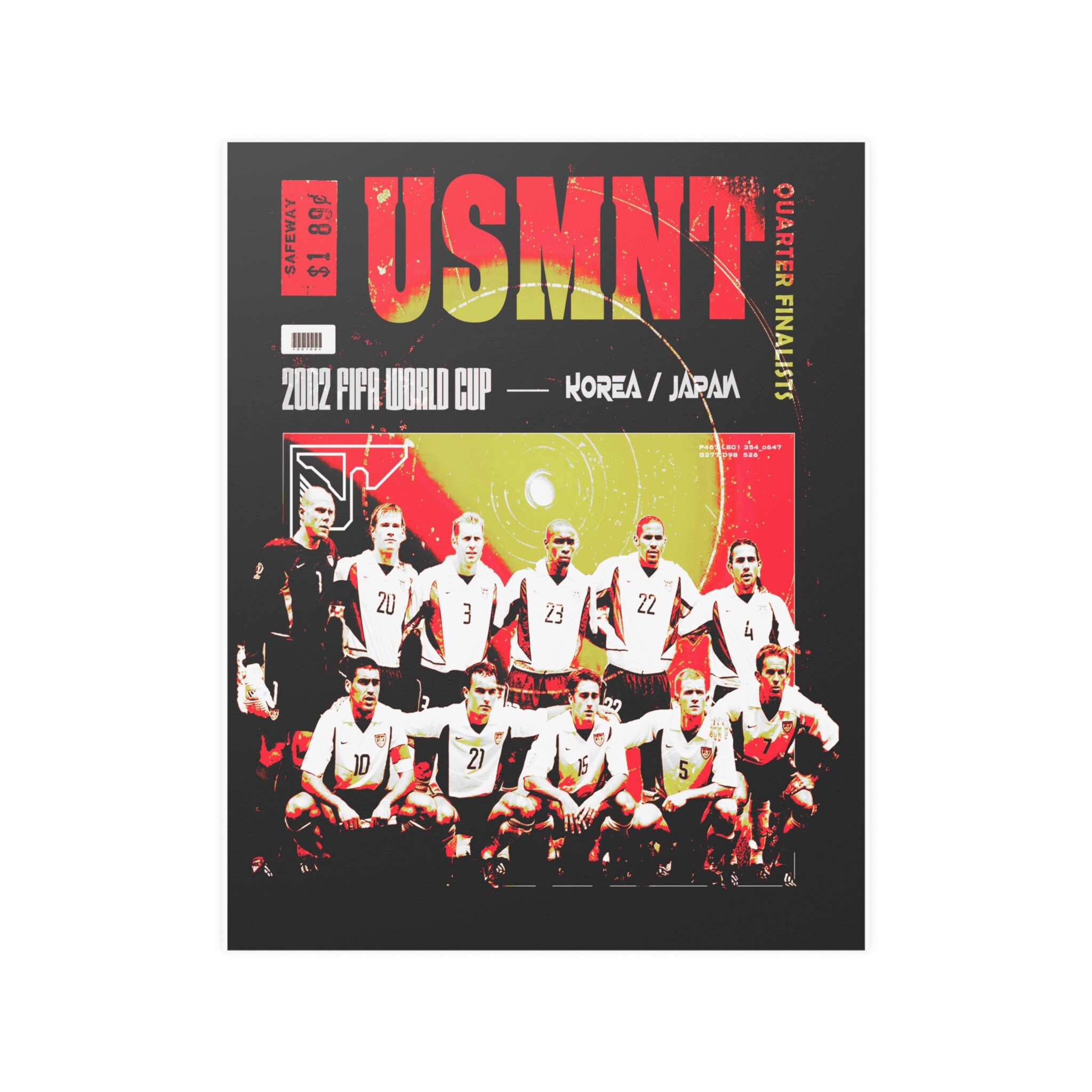 USA Soccer Poster USMNT Brutalism Poster Retro Art Soccer Art - Etsy