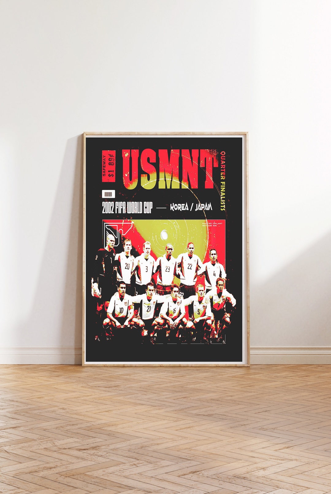 USA Soccer Poster USMNT Brutalism Poster Retro Art Soccer Art - Etsy
