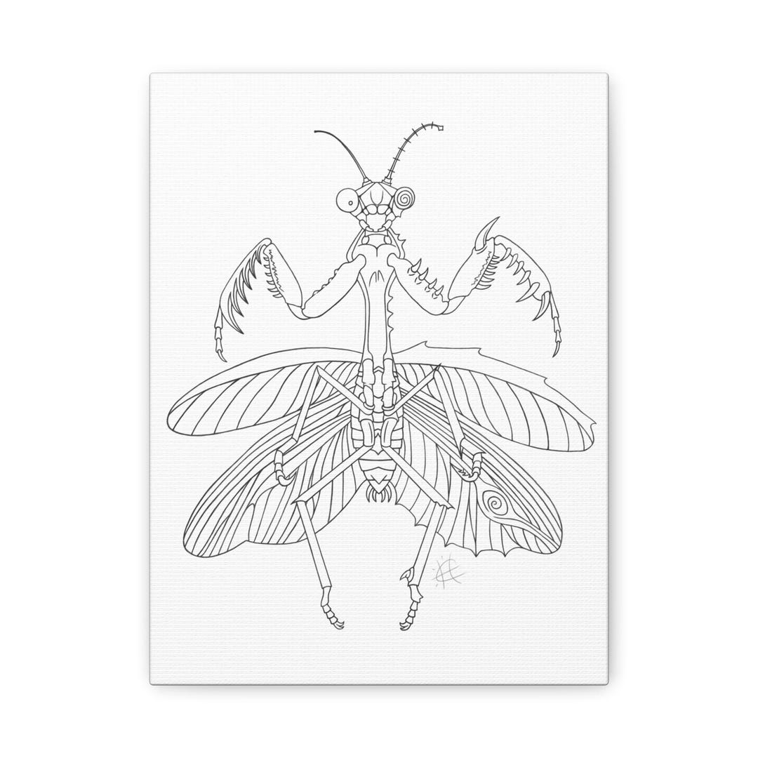 Praying Mantis Art on Canvas - Etsy