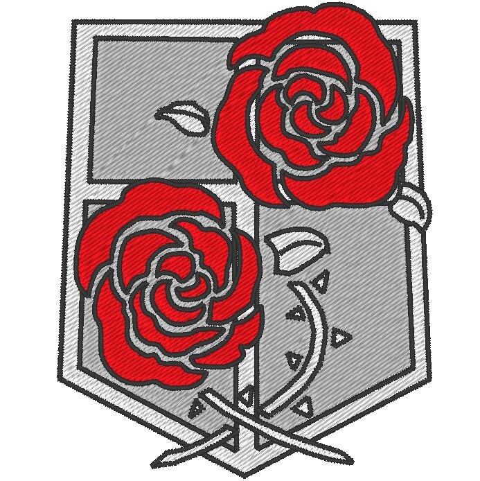 Embroidery Design Collection Attack on Titan - Etsy