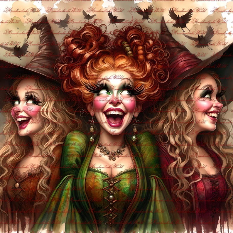 Hocus Pocus, Sanderson Sisters Clip Art, Hocus Pocus Clip Art, Jpg, 5 ...