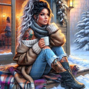 Winter Theme Clipart, Winter, Best Friend, Girlfriend Digital ...