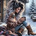 Winter Theme,winter Women, Best Friend, Girlfriend Digital, Girlfriend ...