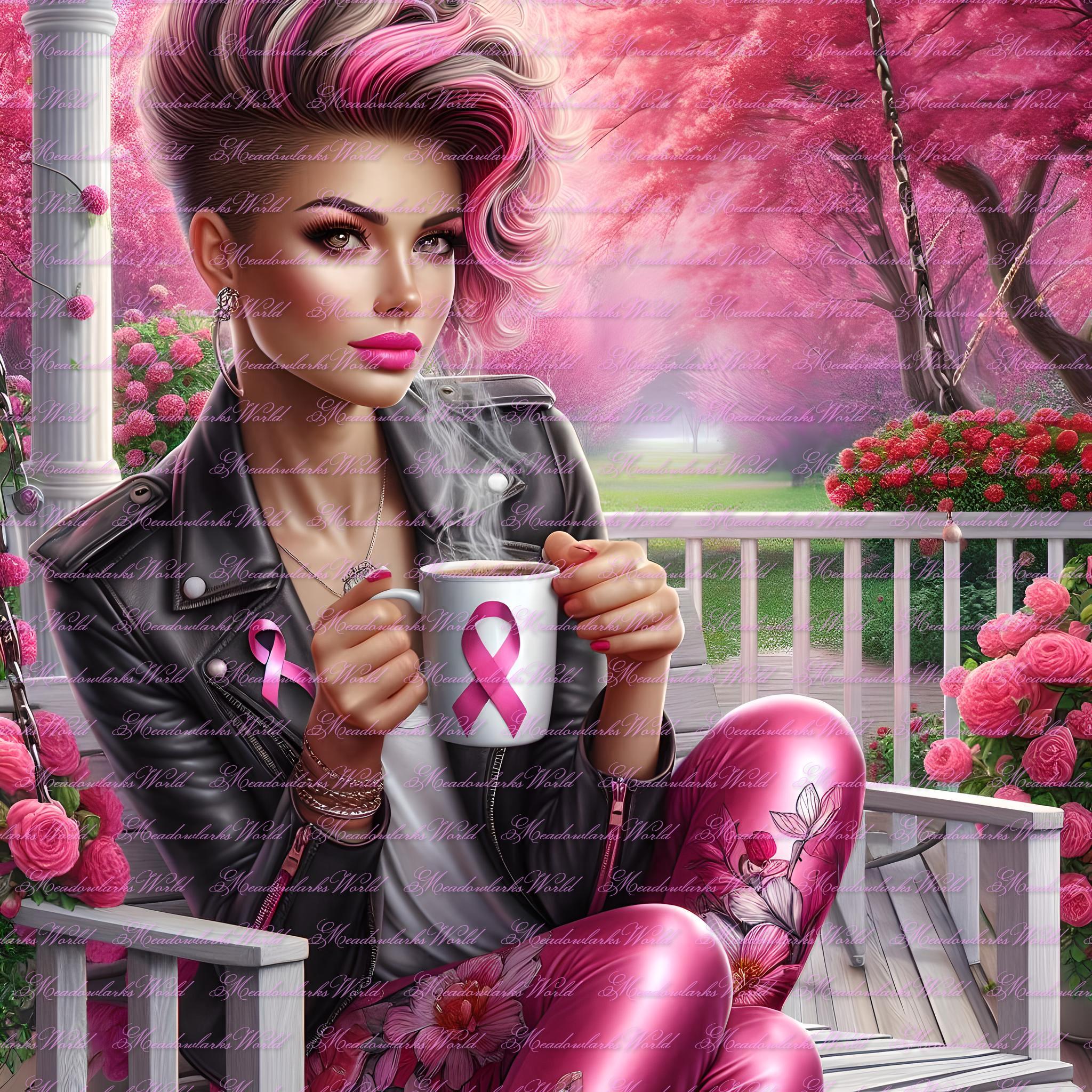 Breast Cancer Awareness Clipart. Women in Pink, Pink, Digital Clipart ...